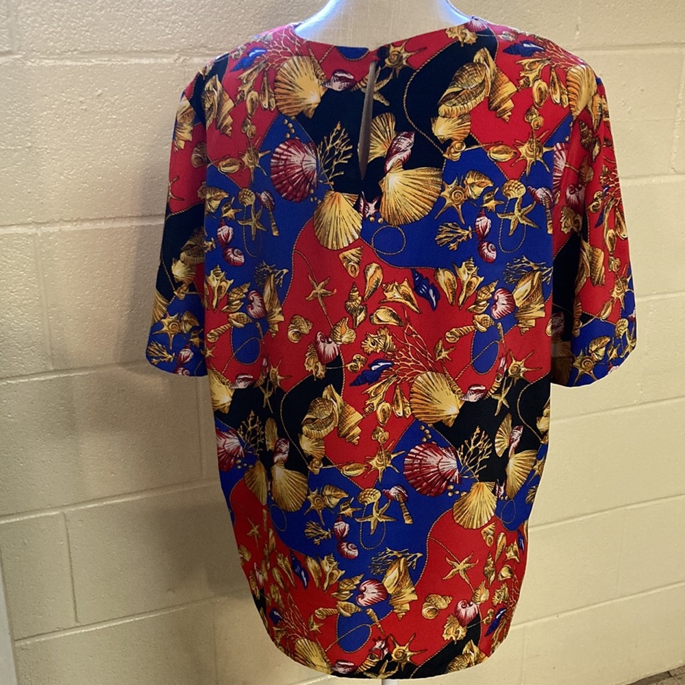 Vintage Erena By Irene Koenig Sea Shell Blouse - Gem